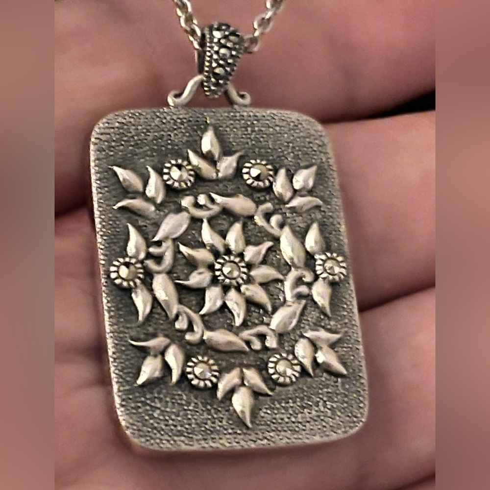 Judith Jack Antique Sterling Silver Marcasite Photo F… - Gem